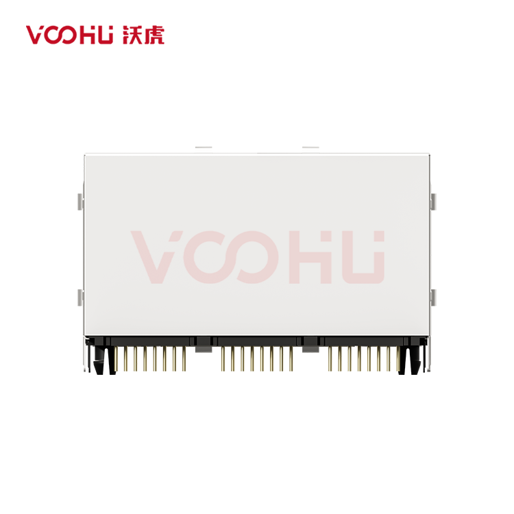 SYT59212388HWA1DY1A062 90 ° Insertion latérale 2 * 3 TAB UP / DOWN TABS SHIELD TABS RJ45