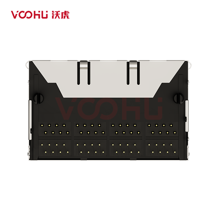 SYT59212388HWA1DY1A062 90 ° Insertion latérale 2 * 3 TAB UP / DOWN TABS SHIELD TABS RJ45
