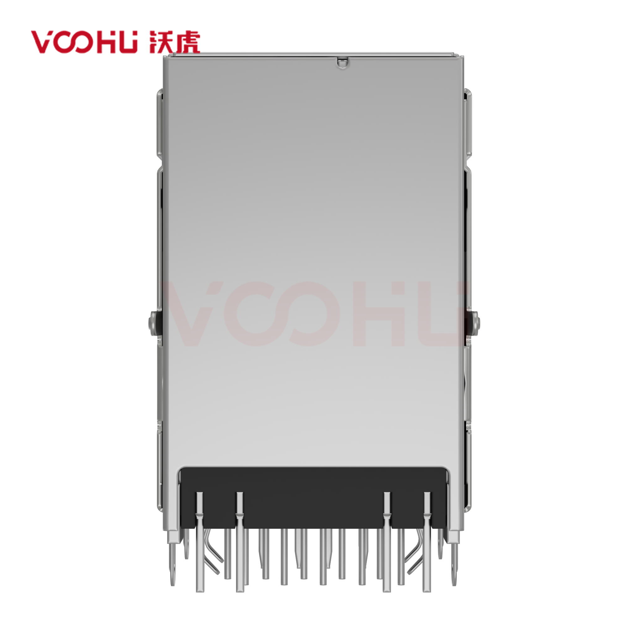 SYT711Q009AE3RWD080 90°1*1 TAB UP LED G/GY DIP 1000BASE RJ45+双USB2.0